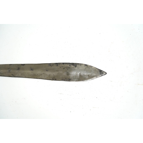 A Kenyan Maasai short sword, Seme, late 19th century, blade 58.5cm ...
