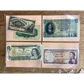 A collection of assorted British Colonial banknotes and currency notes ...