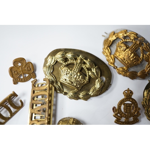 A collection of military interest cap badges. Condition - fair