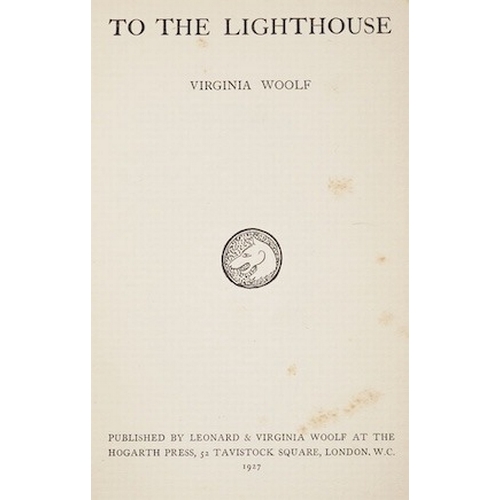 Woolf, Virginia - To The Lighthouse, 1st edition, 1st impression, 8vo ...