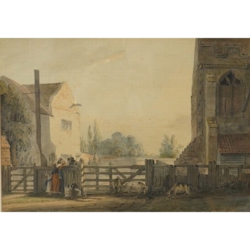 Paul Sandby RA (1725-1809), watercolour, Eltham Palace from the north ...