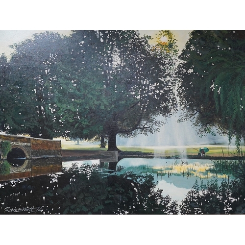 Robin Alexander Elliott (b.1936), oil on canvas, The River Cray at ...