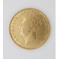 British gold coins, George IV, gold sovereign, 1829, Rev. crowned ...