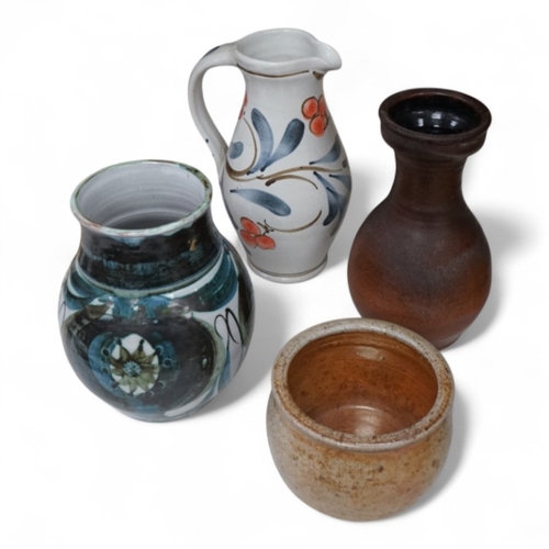 Four pieces of local studio pottery to include Judith Partridge ...