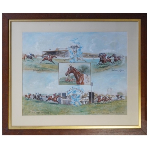 John Beer (1860-1930) 'Diamond Jubilee - In 4 Victories, 1900', a ...