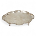 A George III silver cusped oval teapot stand, by Charles Aldridge ...