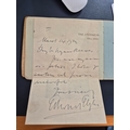 A mid 1920s autograph album containing signatures from the world of ...