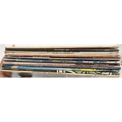 Seventeen LP record albums, including a stereo The Beatles White Album ...