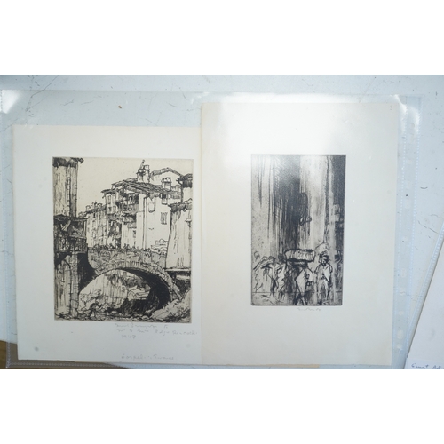 Frank Brangwyn RA RWS RBA (Welsh, 1867-1956), a collection of six ...