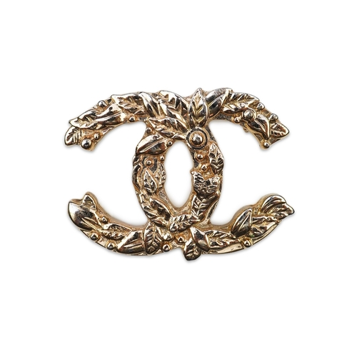 Chanel, a 'Coco Mark' brooch, designed as the crossed 'C' monogram for ...