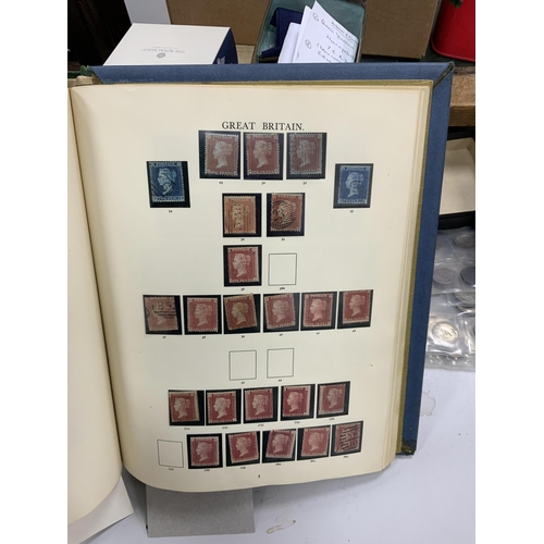 Three Windsor loose leaf stamp albums for the stamps of Great Britain ...