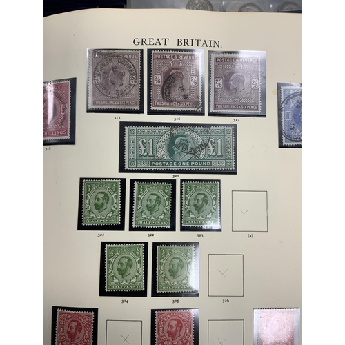 Three Windsor loose leaf stamp albums for the stamps of Great Britain ...