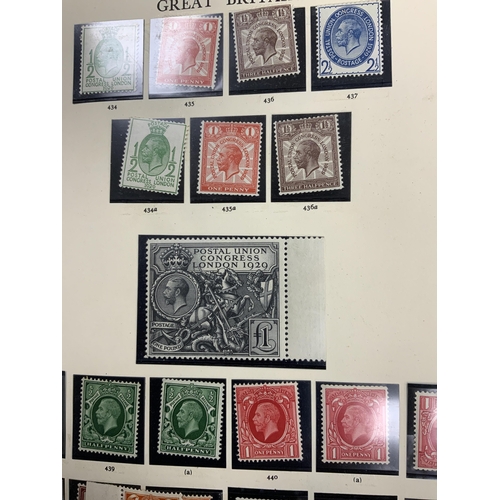 Three Windsor loose leaf stamp albums for the stamps of Great Britain ...