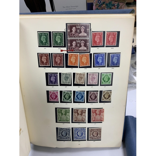 Three Windsor loose leaf stamp albums for the stamps of Great Britain ...