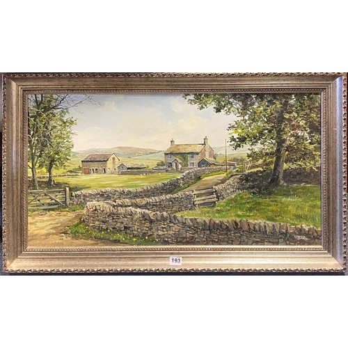 Denys Garle, 20th Century - Farm scene, signed oil o