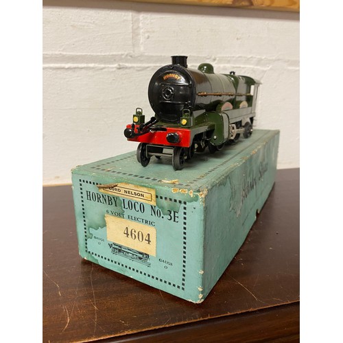 Hornby: '0' gauge electric loco No. 3E 'Lord Nelson', boxed