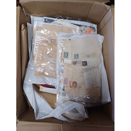 Stamps: Winter sorting box, containing loose stamps, cover and ...