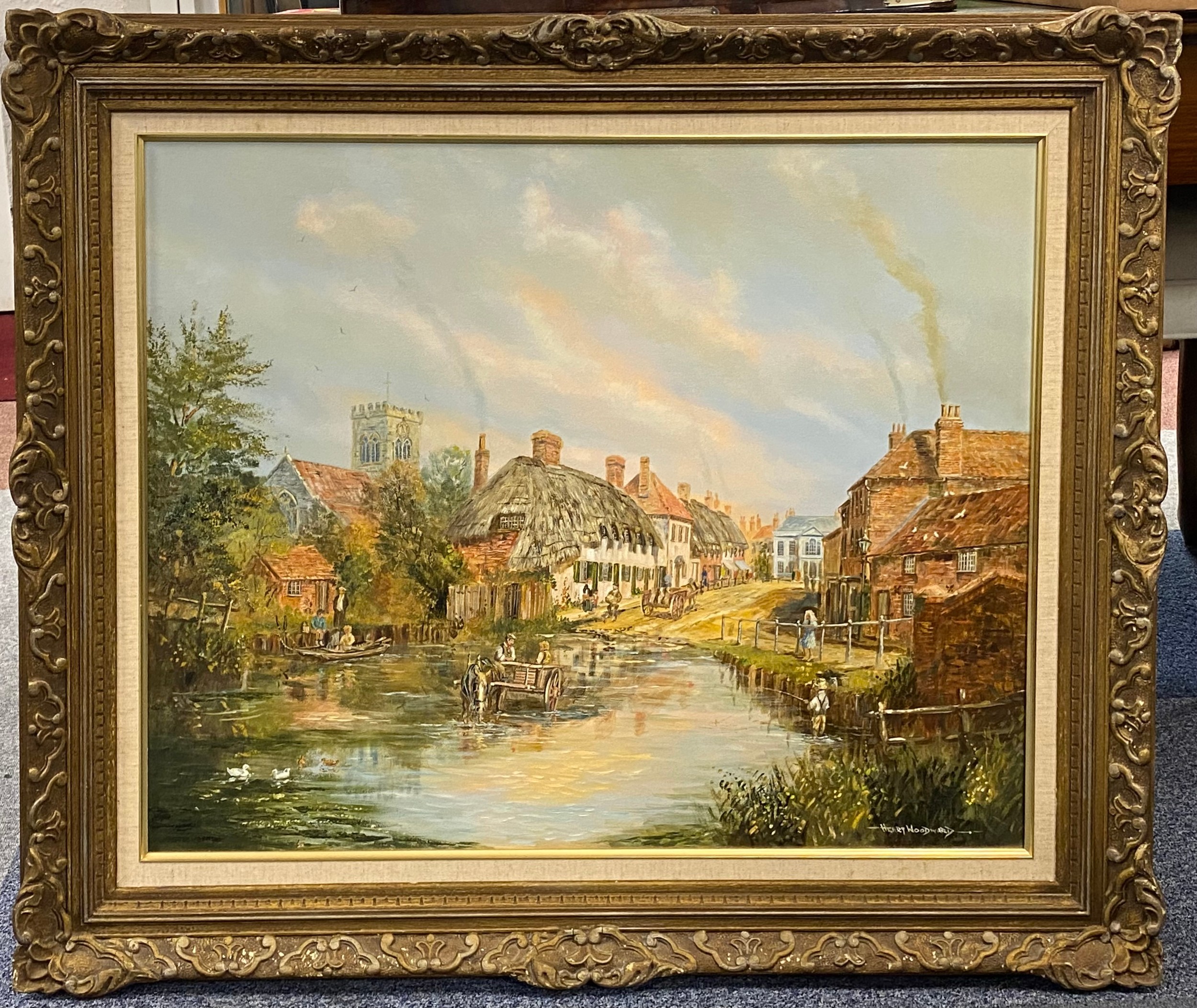 Henry Woodward, 20th Century Old West Street, Ringwood, oil on ca