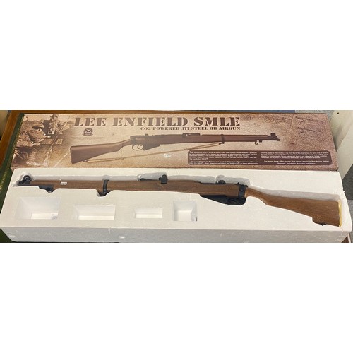 A reproduction Lee Enfield SMLE .177 co2 air rifle, boxed
