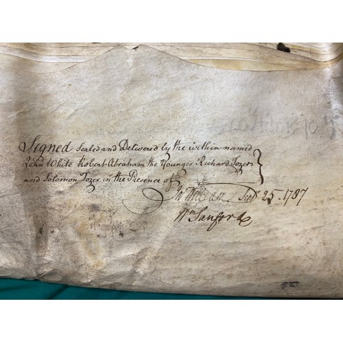 An 18th century indenture