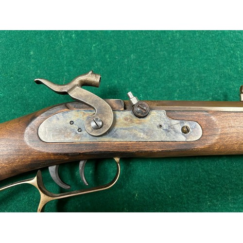 A kit built 1888, percussion hunting rifle by Jes Hawken, St louis, USA