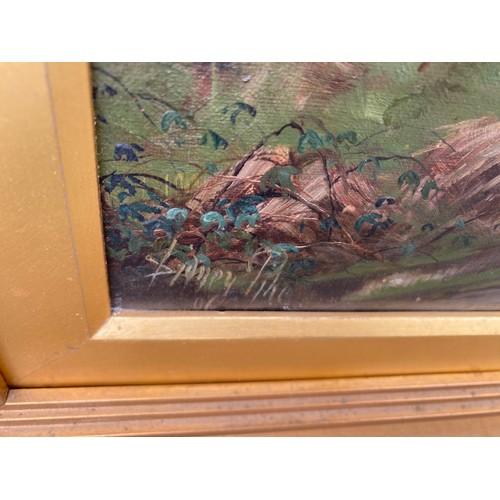 Sidney Pike, 1858-1923 Sheep on a path oil on canvas, signed