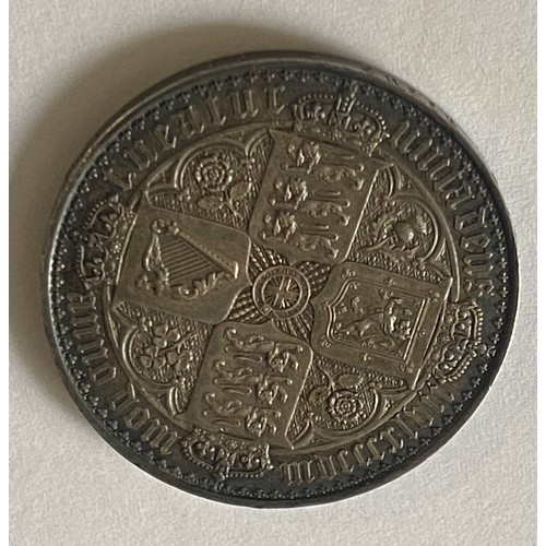 An 1847 Queen Victoria 'Gothic' crown, undecimo edge