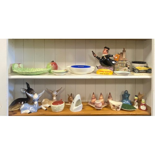 A Beswick 'Double Diamond' advertising jug, together with a Carltonware ...
