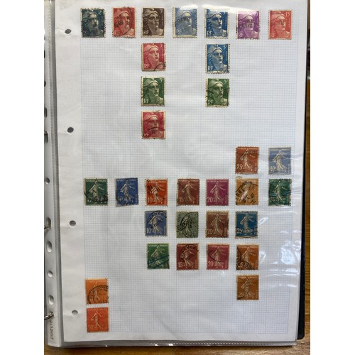 Stamps: Six folders of world mounted sheets
