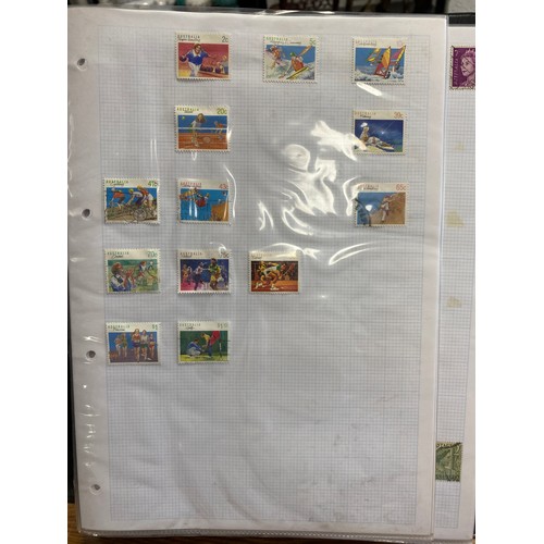 Stamps: Six folders of world mounted sheets