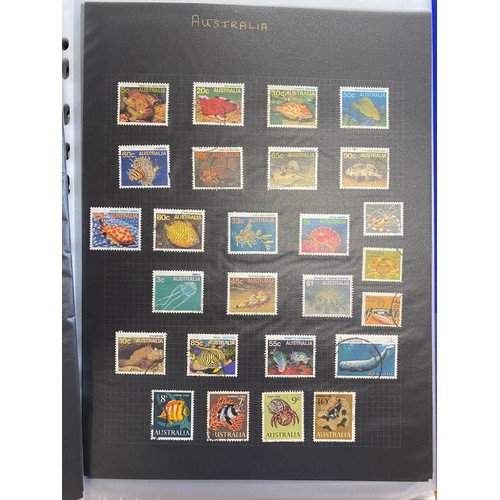 Stamps: Six folders of world mounted sheets