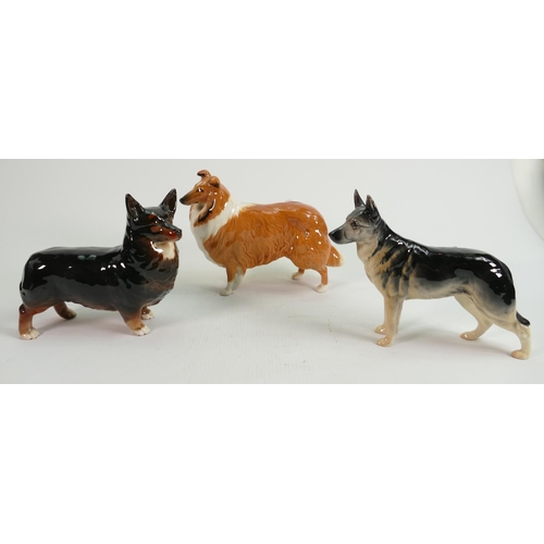 Beswick Dogs to include: Corgi Black Prince 1299a( repair to ear ...