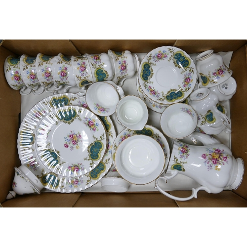 Royal Albert 45 piece tea set in the Berkeley pattern: A particularly ...