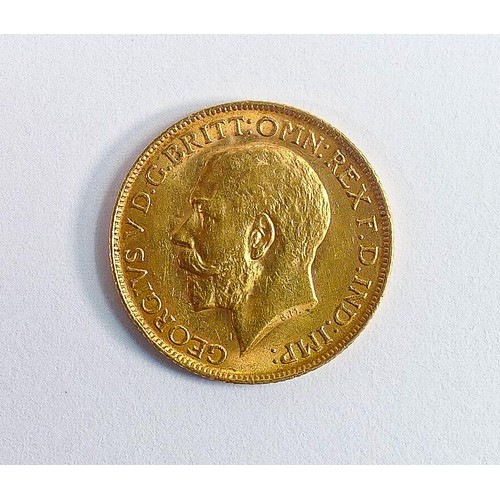 Gold Full sovereign dated 1911.