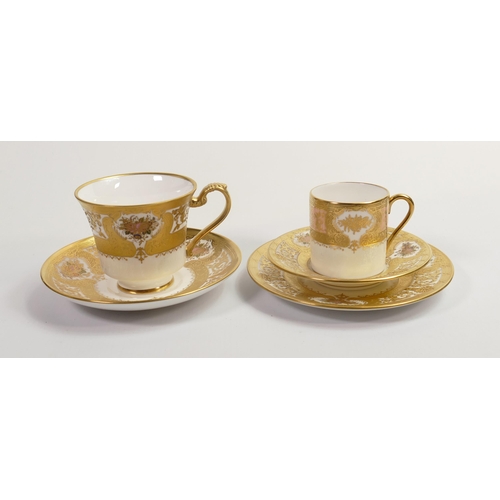 De Lamerie Fine Bone China heavily gilded Majestic patterned Trio & Cup ...