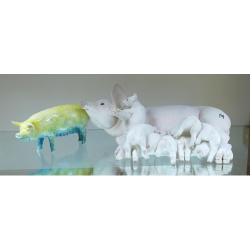 Northlight Group of Resin Pig Figures, These items were removed from ...