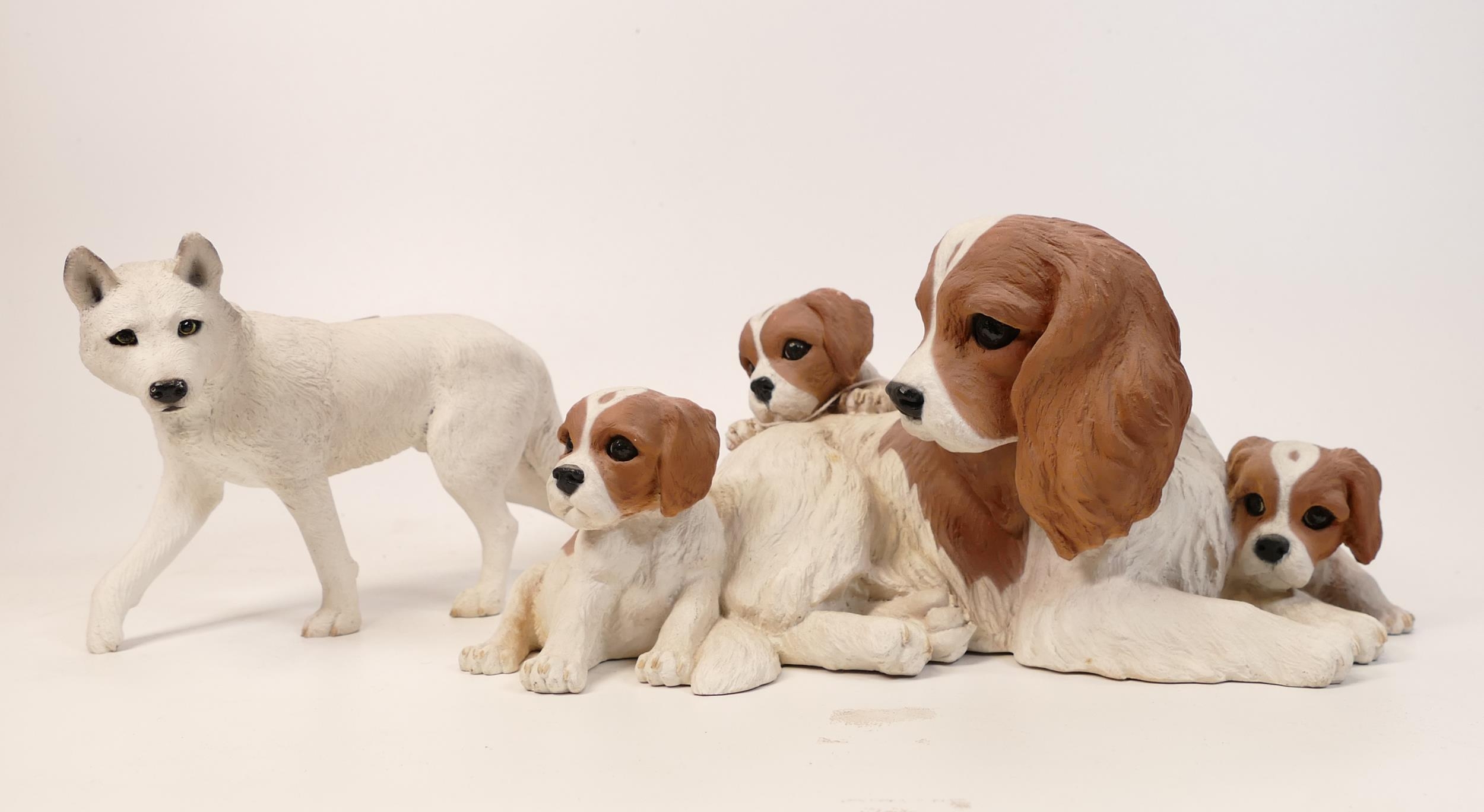 A collection of Wade Ceramic Northlight Figures of Dogs & Puppies ...