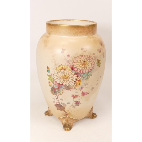 Carlton blush ware Footed Vase Carnation Floral decoration, by Wiltshaw ...