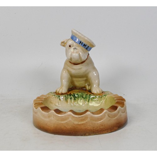 Beswick bulldog ashtray with sailors hat on 810