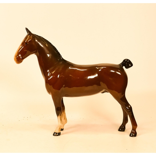 Beswick brown Hackney horse 1361, one ear a/f.