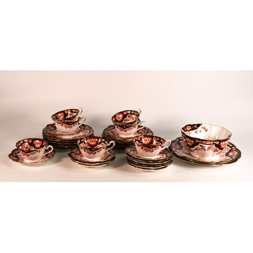 Wileman & Co. part tea set in the Milton shape 6873 to include 7 cups ...