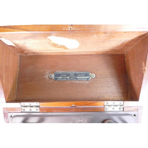 Wireless Crystal Receiver made by 'The British Thomson-Houston Co' Type ...