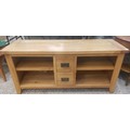 BESP Oak Furniture Solid 2 drawer 4 shelf Sideboard 65cm H x 142cm W x ...