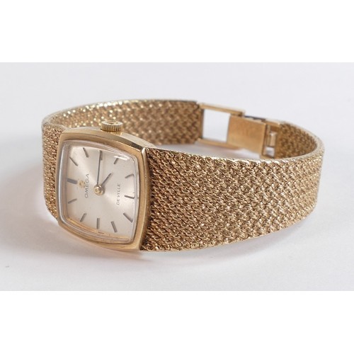 Omega de Ville ladies (larger size) wrist watch & bracelet all in 9ct ...