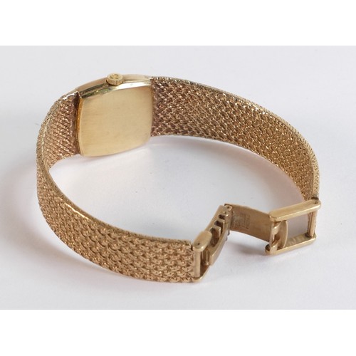 Omega de Ville ladies (larger size) wrist watch & bracelet all in 9ct ...