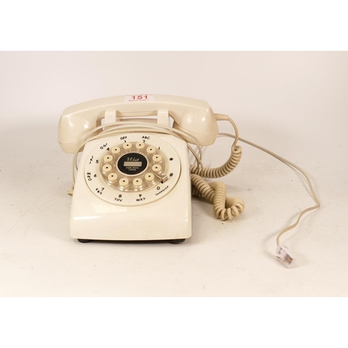 Modern Mid-Century Style wail Dial Telephone.