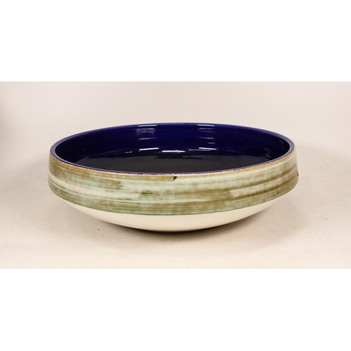Poole Pottery Blue and Green Fruit Bowl