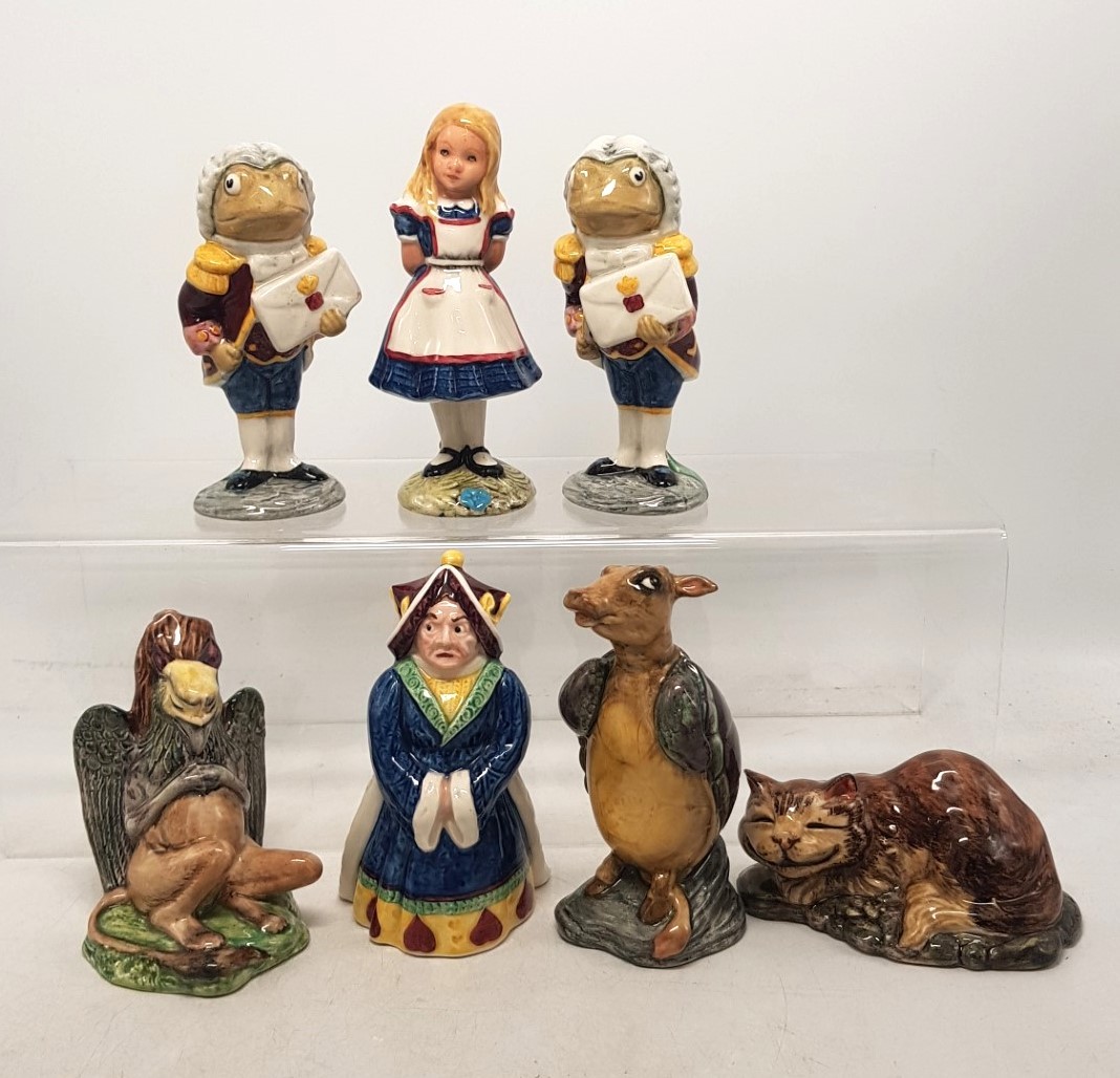 Beswick Alice in Wonderland Series figures to include Alice, Frog ...