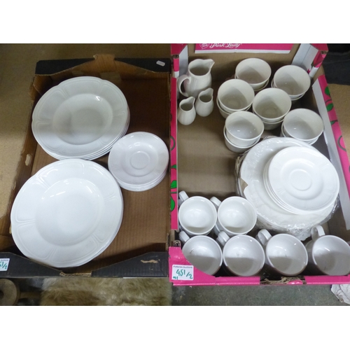 A Large Collection of Steelite International Dinnerware (2 Trays)