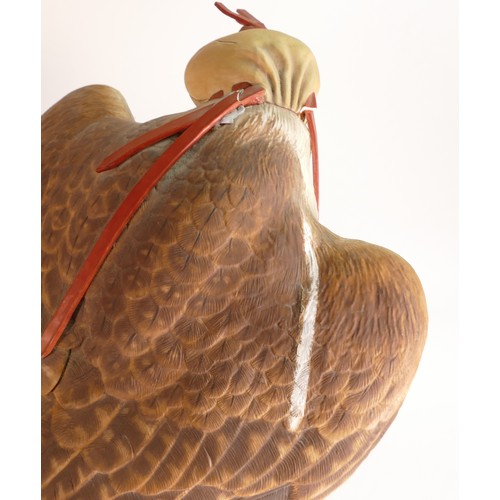 A pair of Clermont fine china hunting female Saker Falcons. Limited ...